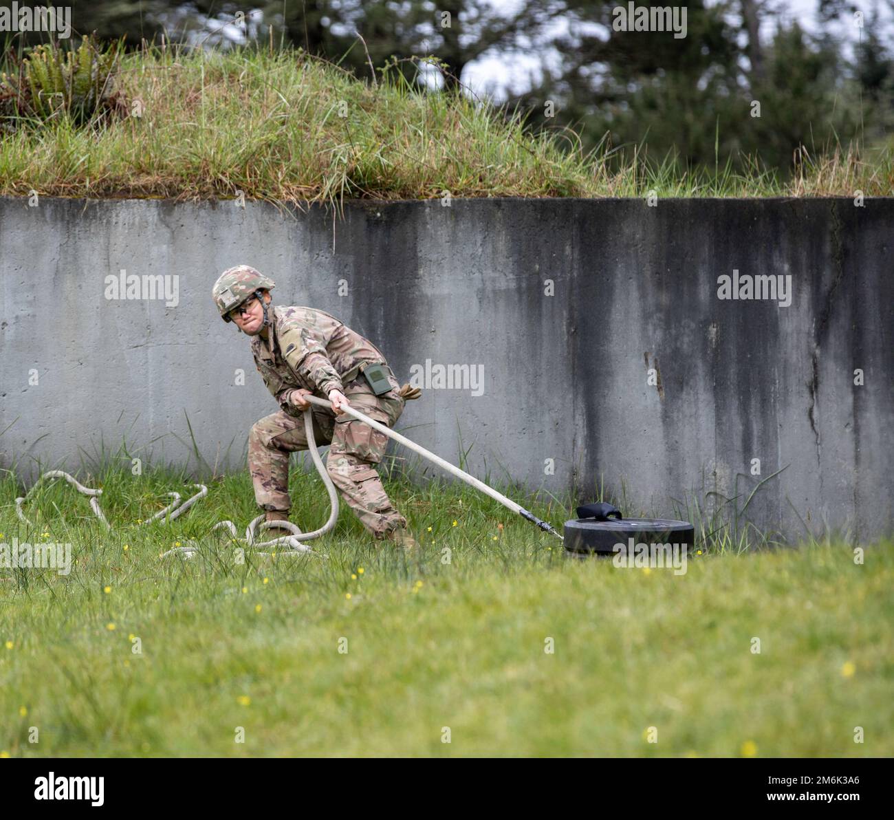 Oregon Army National Guard Staff Sgt. Anna Mendoza, assigned to the ...