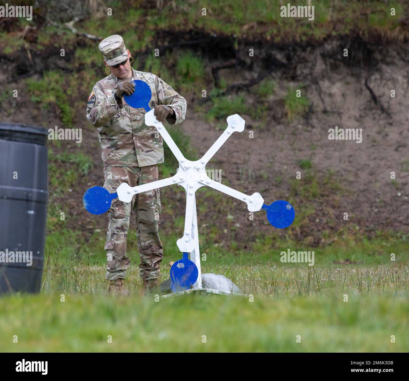 Oregon Army National Guard Sgt. 1st Class Daniel Ash, assigned to the ...