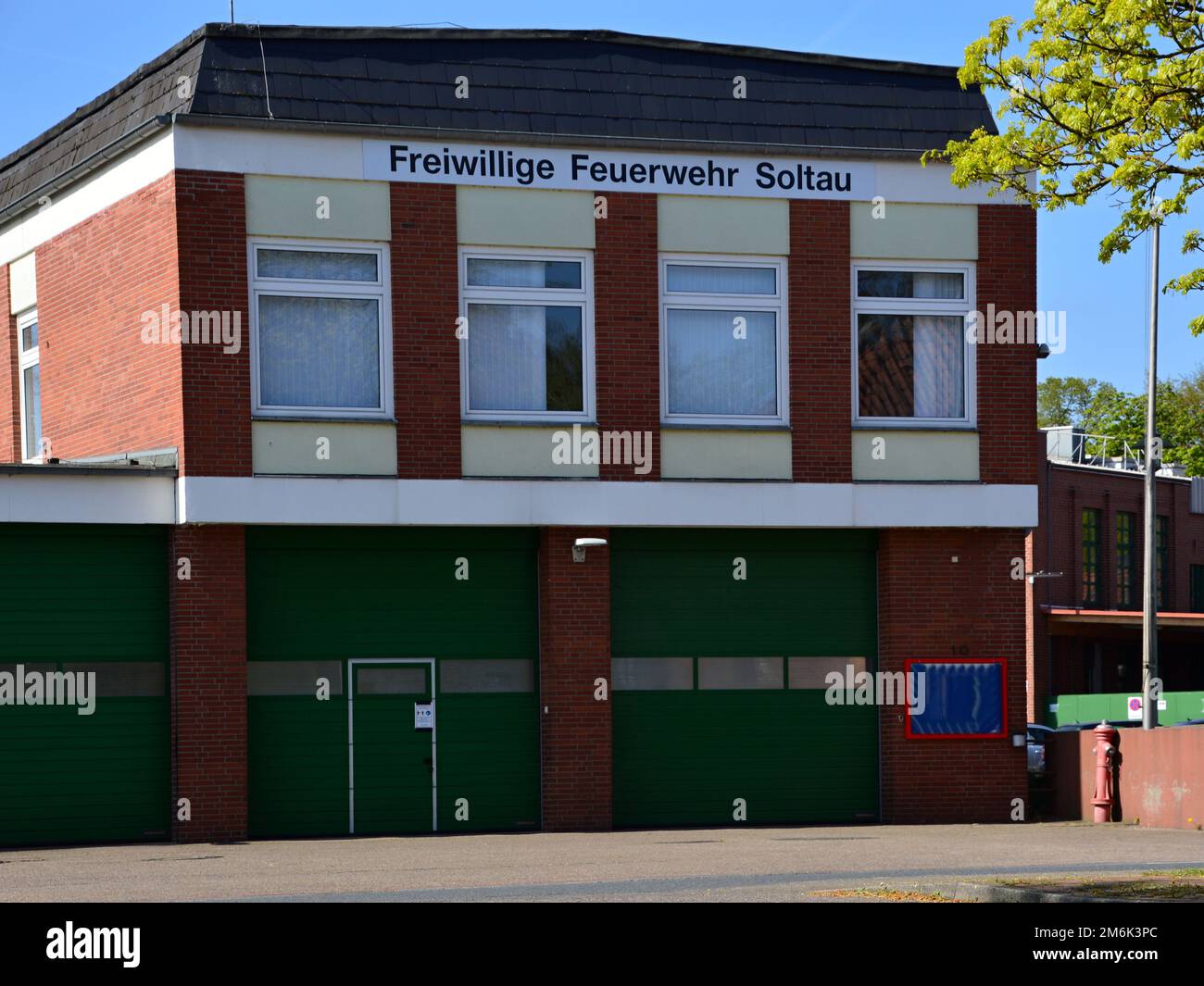 Fire Fighters Station in the Town Soltau, Lower Saxony Stock Photo - Alamy