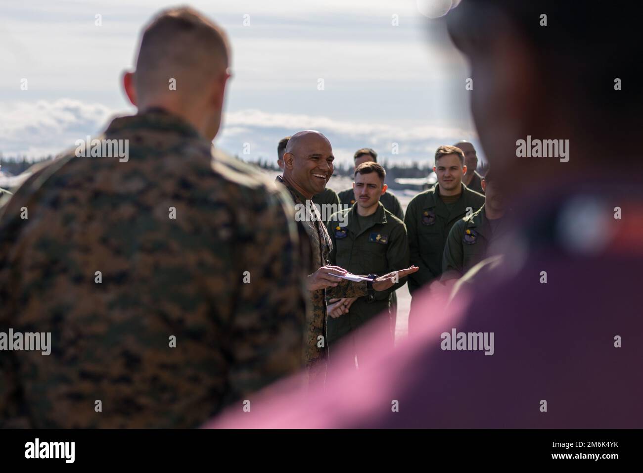 U.S. Marine Corps Sgt. Maj. Roberto Lopez, sergeant major of Marine ...