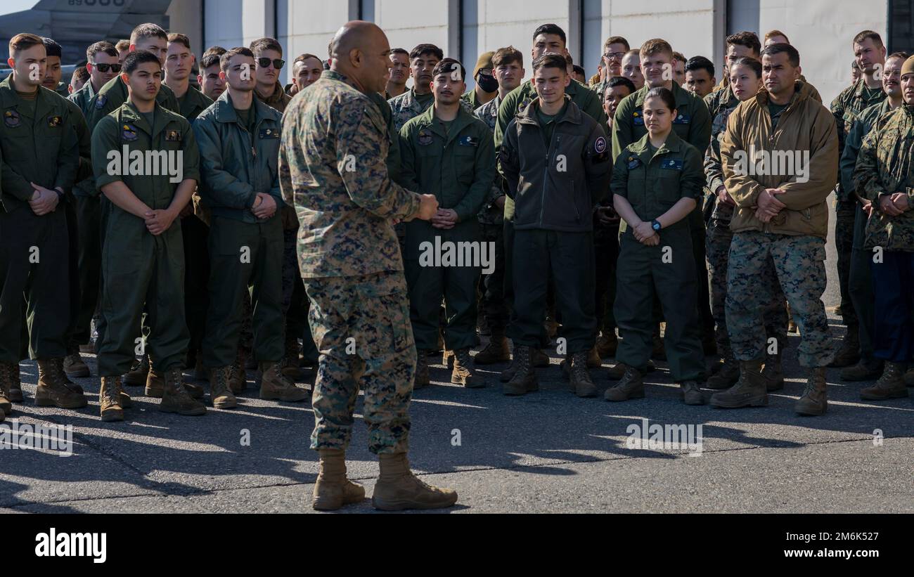 U.S. Marine Corps Sgt. Maj. Roberto Lopez, sergeant major of Marine ...