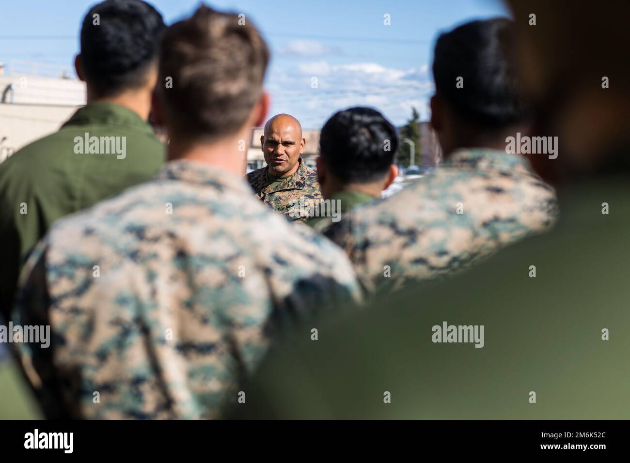 U.S. Marine Corps Sgt. Maj. Roberto Lopez, sergeant major of Marine ...