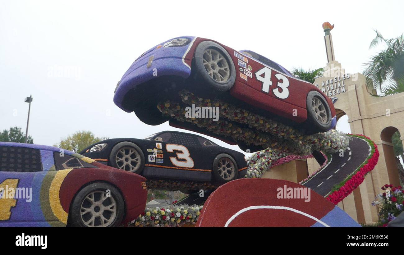 Pasadena, California, USA 3rd January 2023 Nascar Rose Parade Float on ...