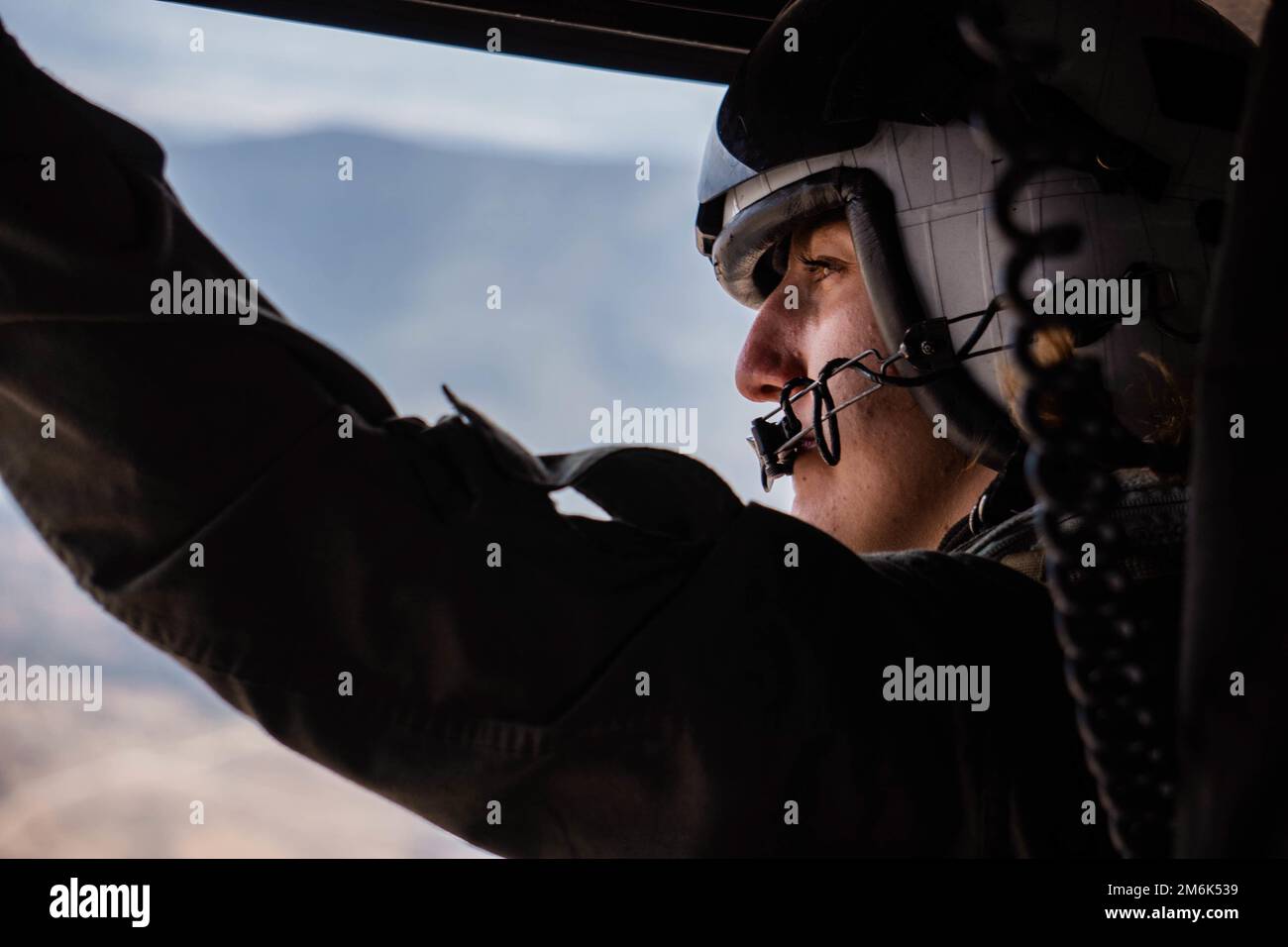 U.S. Marine Corps Lance Cpl. Jourdan Fenwick, a crew chief with Marine ...