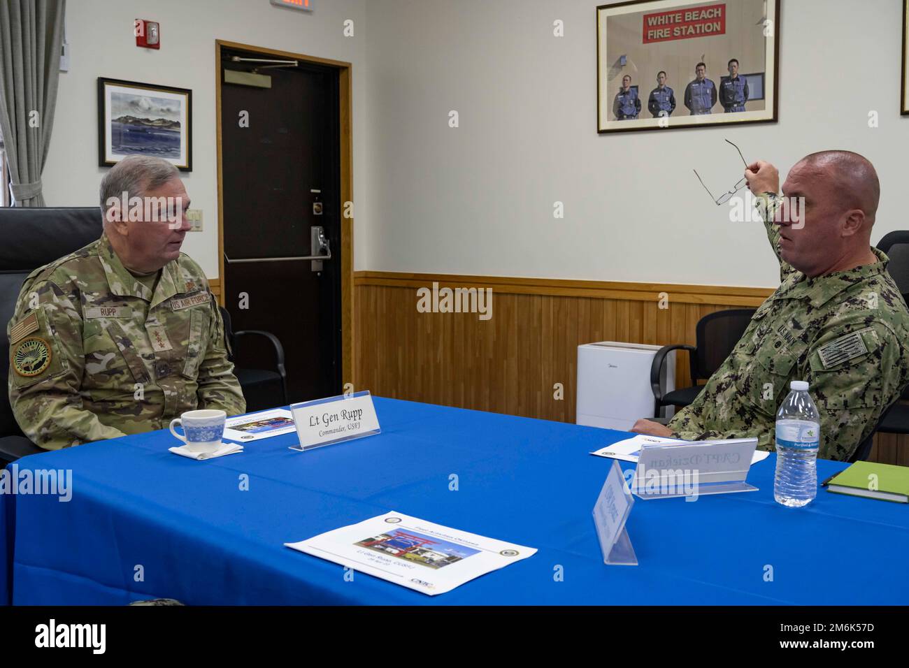 KADENA, Japan (April 29, 2022) Commander, Fleet Activities Okinawa Capt ...