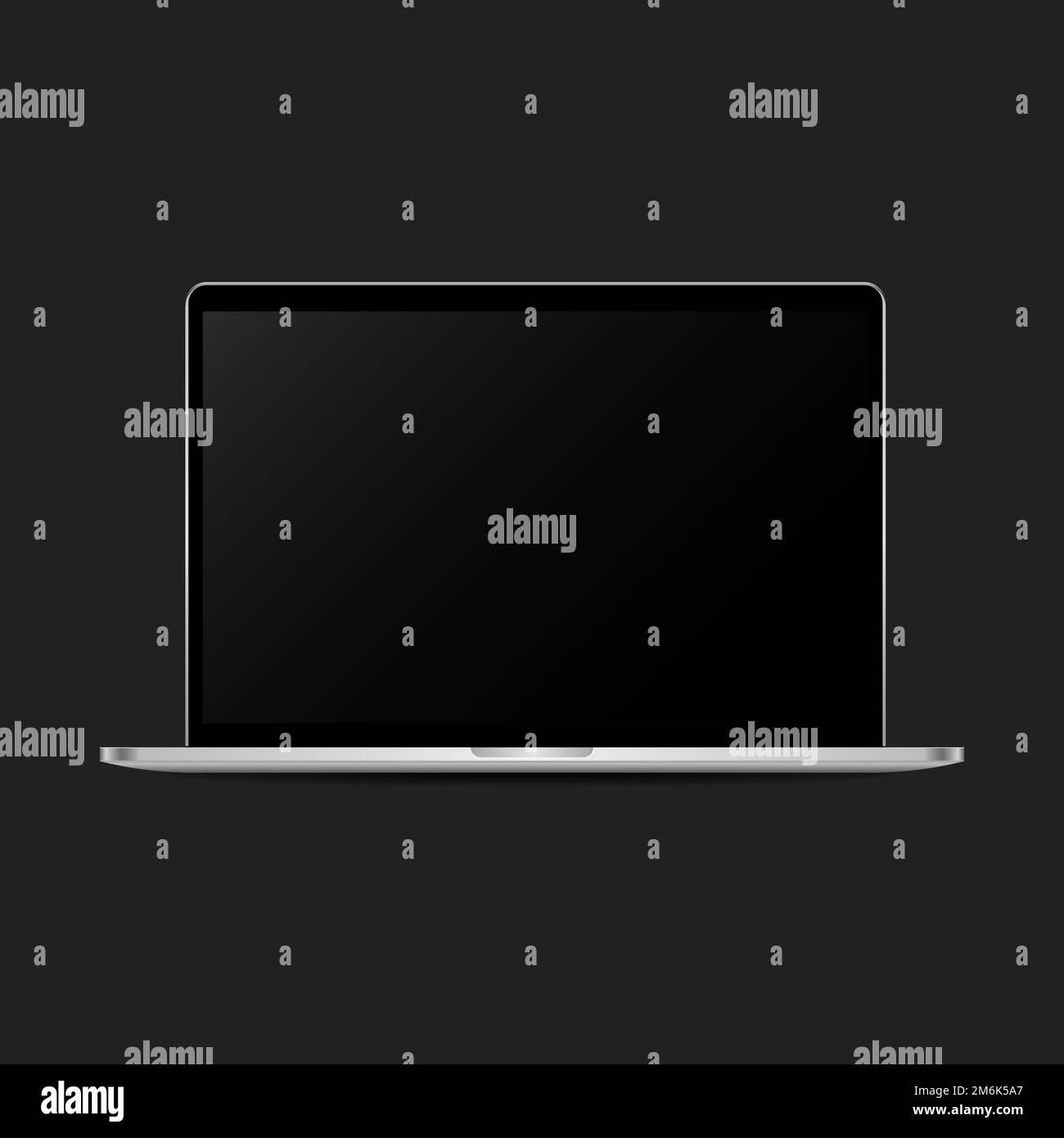 Digital modern notebook screen mockup Stock Vector Image & Art - Alamy