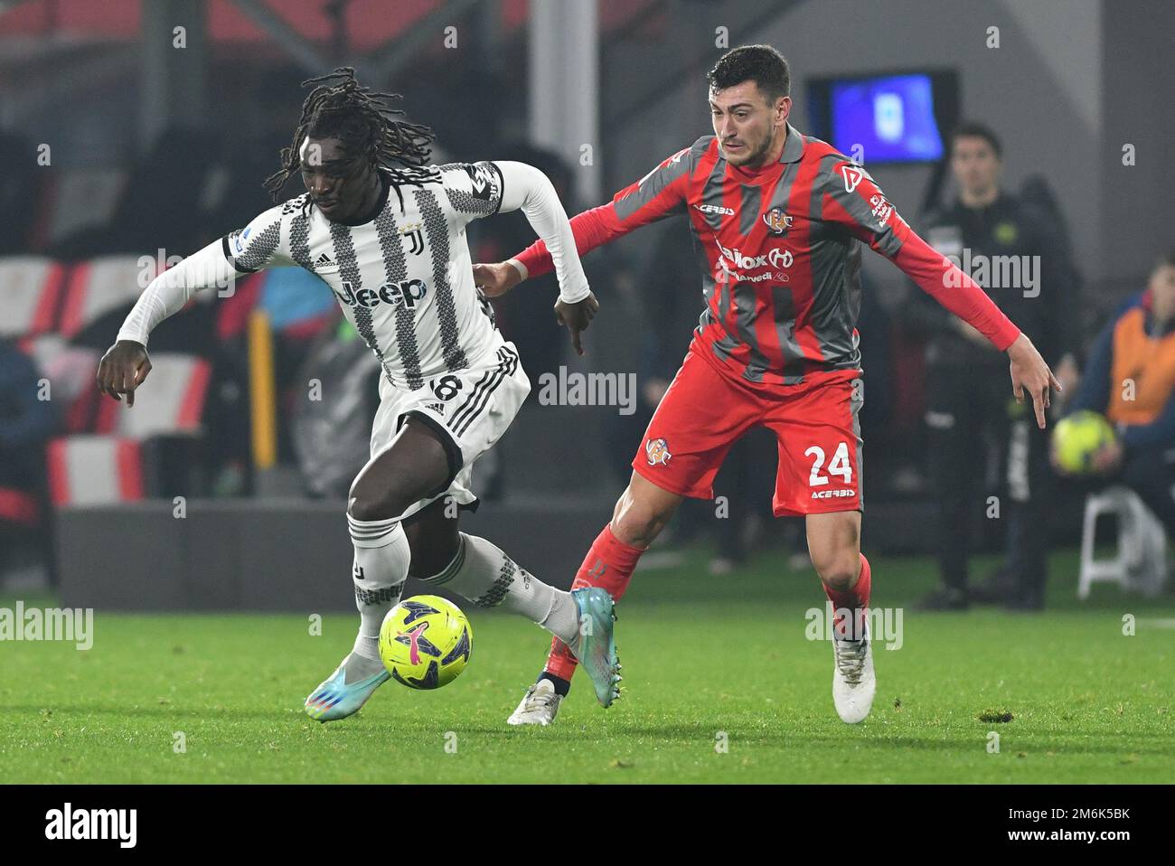 Cremona, Italy. 04th Jan, 2023. moise kean (Juventus) and alex ferrari ...