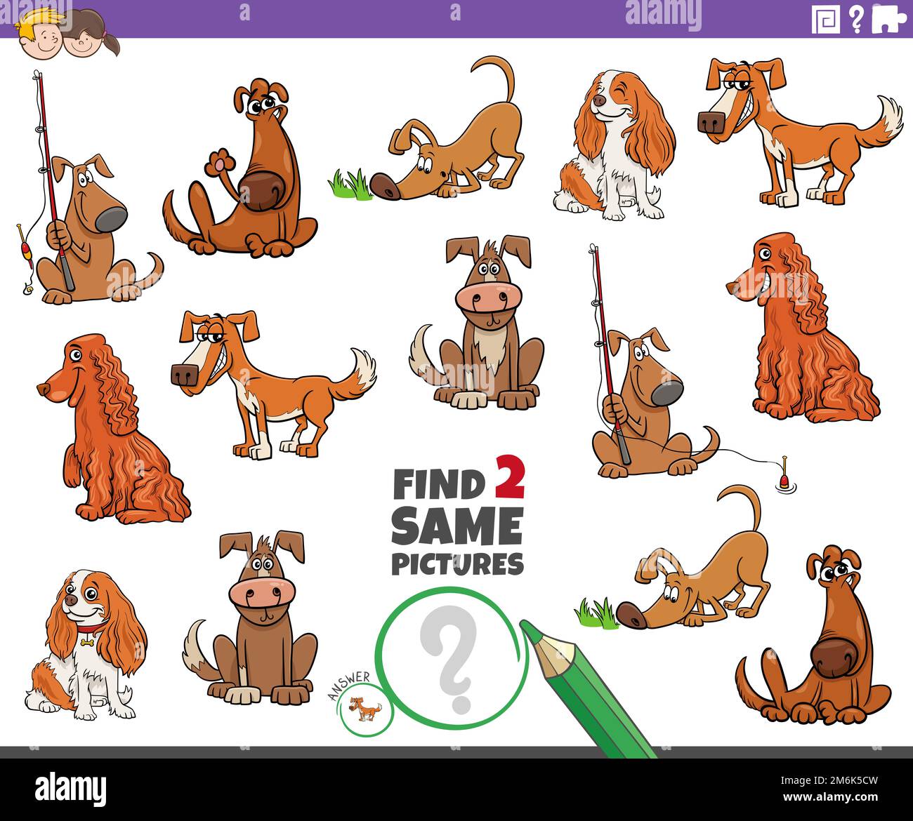 Find same picture cartoon hi-res stock photography and images - Alamy