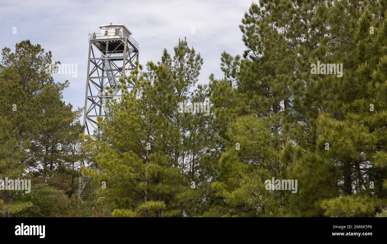 The sniper tower for the final stage of the School of Infantry-East ...