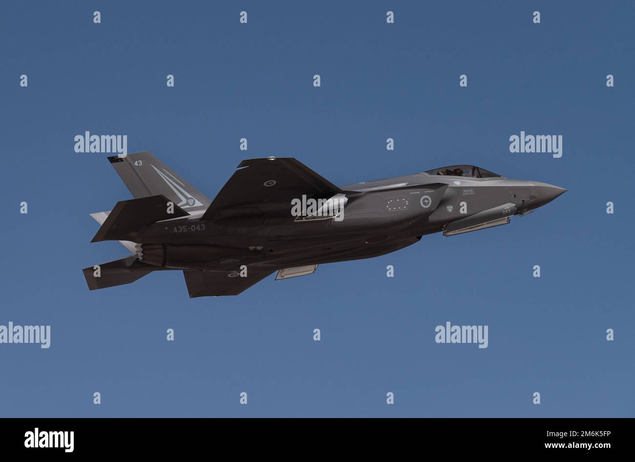 A Royal Australian Air Force F-35A takes off for a mission at Nellis ...