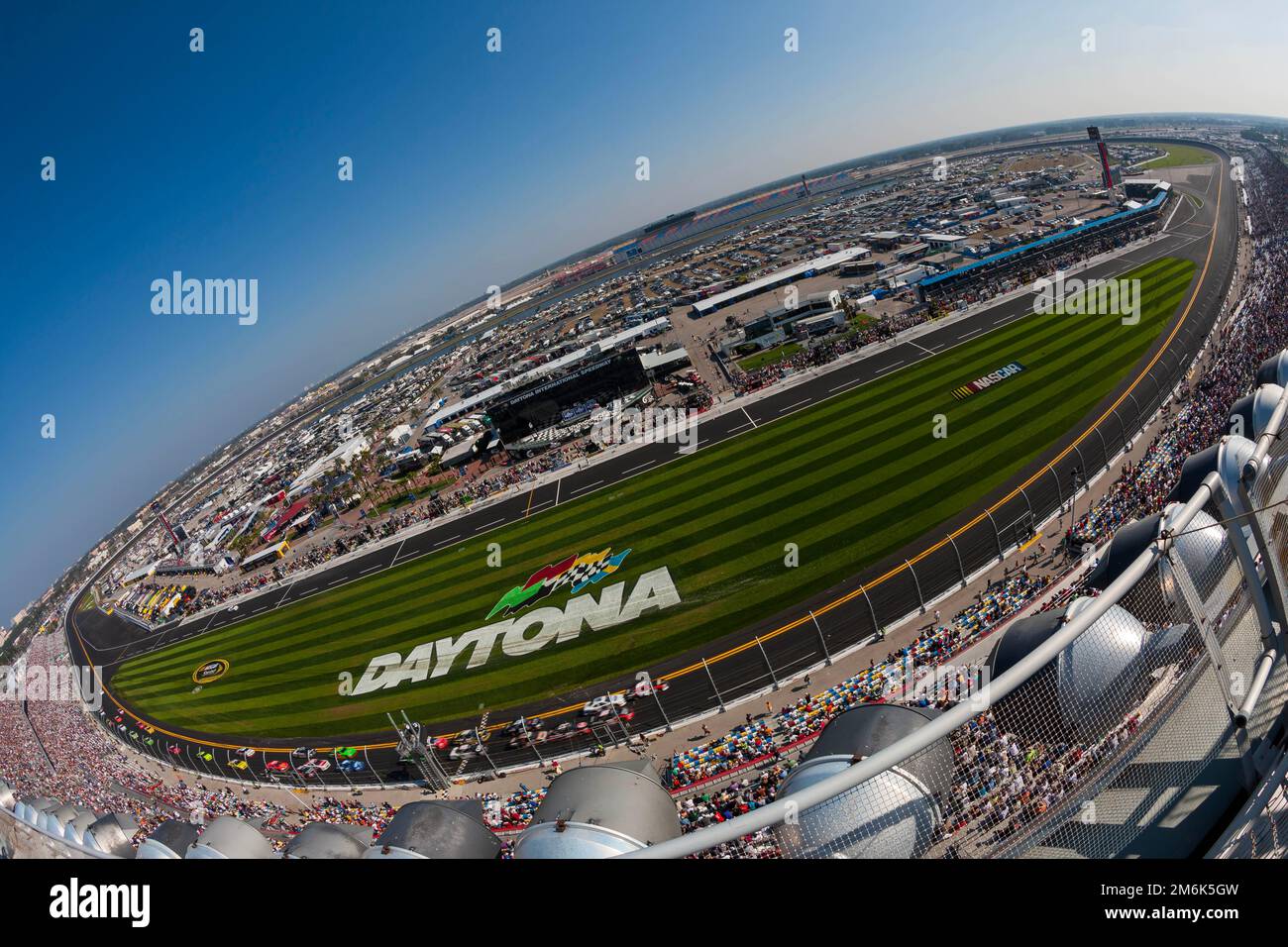 DAYTONA BEACH, FL - FEB 19, 2011: The NASCAR Nationwide Series teams ...
