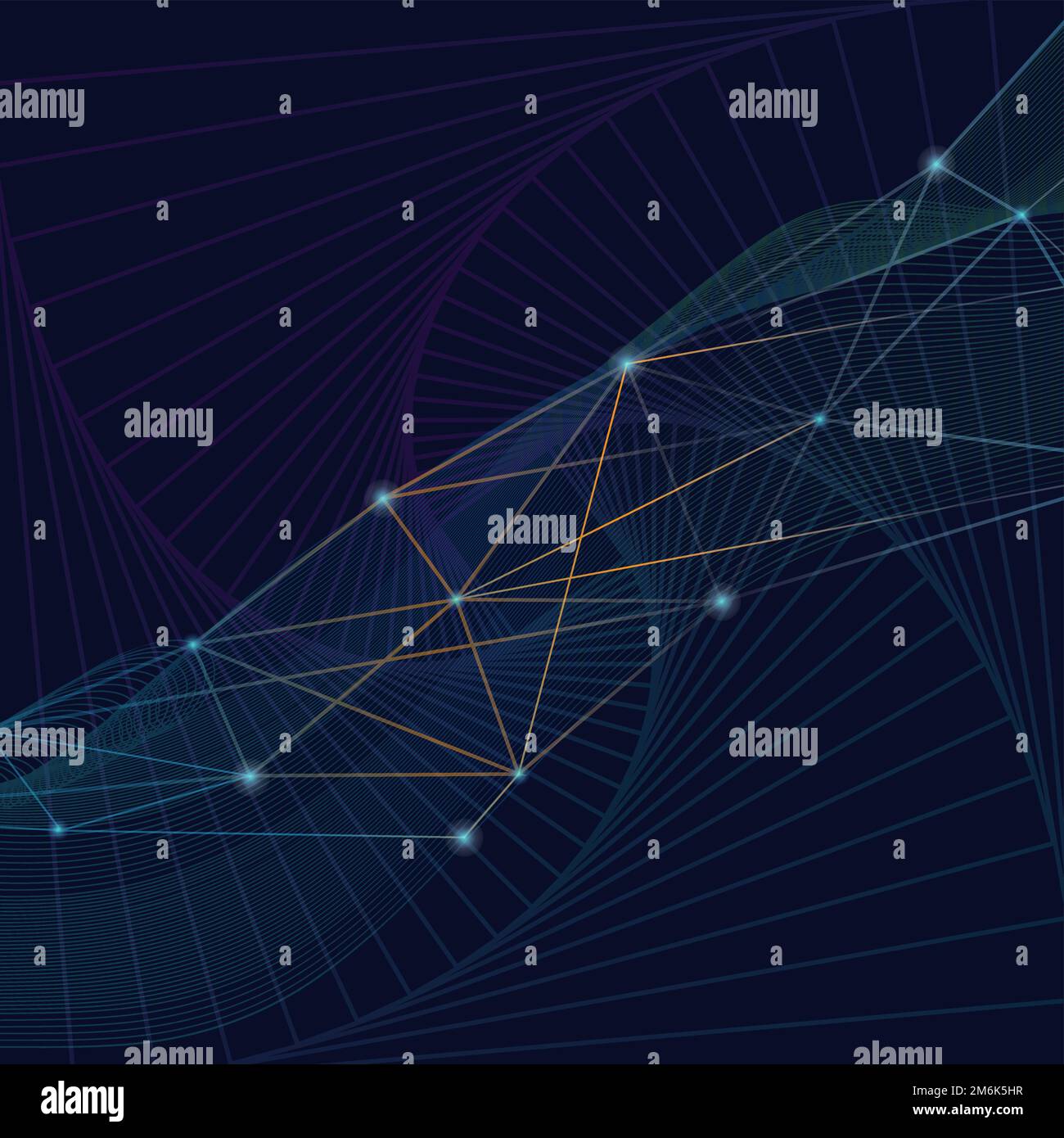 Blue network futuristic technology background vector Stock Vector Image ...