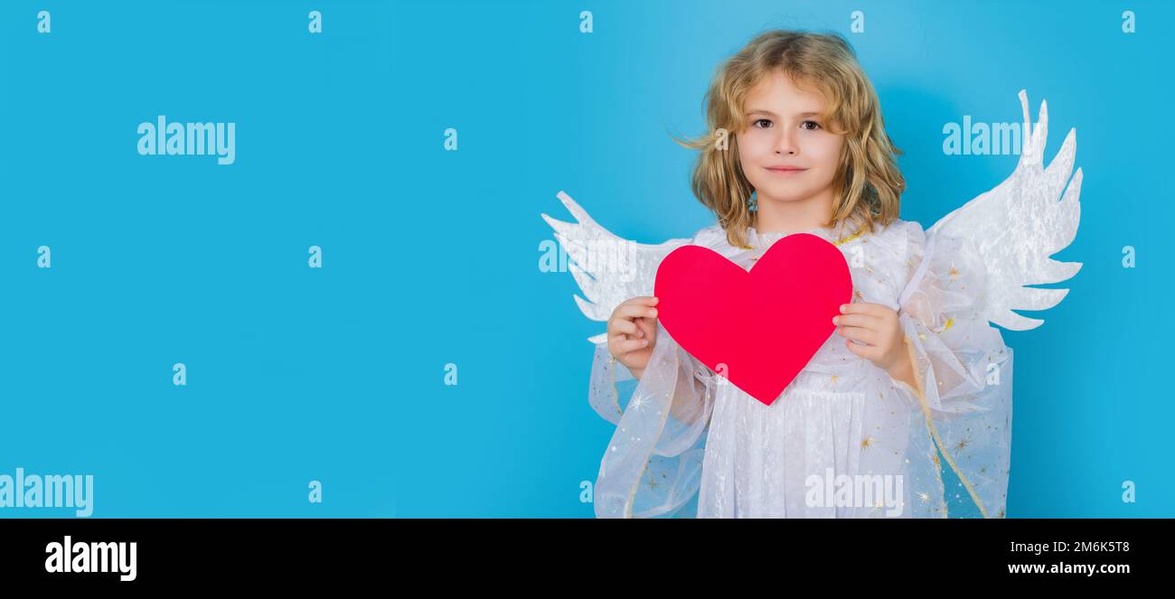 Heart With Angel Wings Background