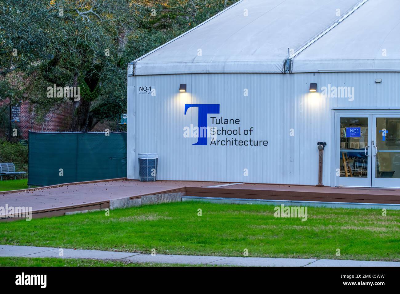 NEW ORLEANS, LA, USA - JANUARY 4, 2023: Tent Structure for Tulane ...
