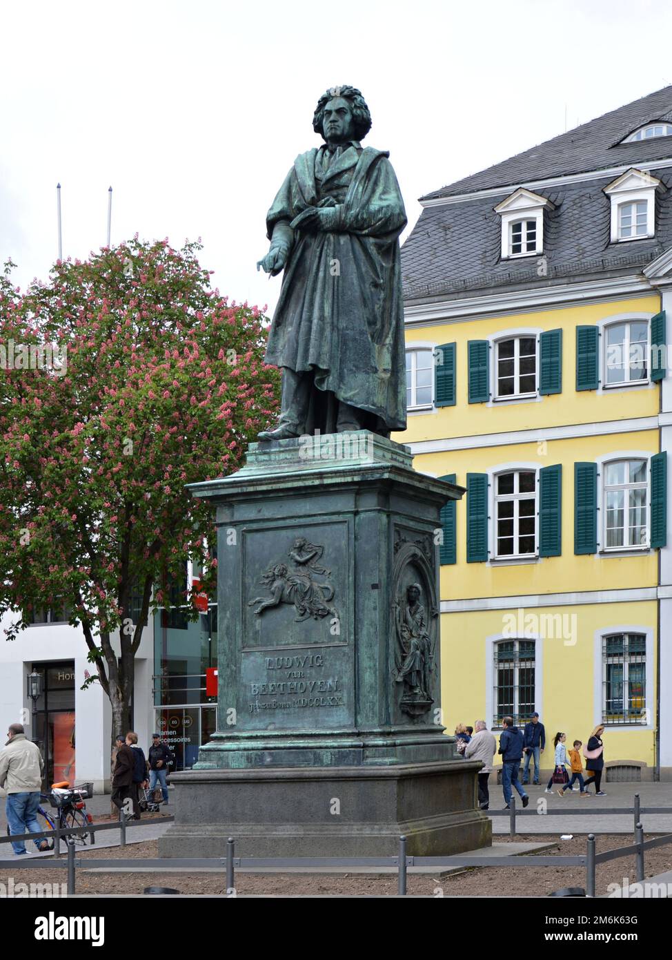 Beethoven Statue in the Old Town of Bonn, North Rhine - Westphalia ...
