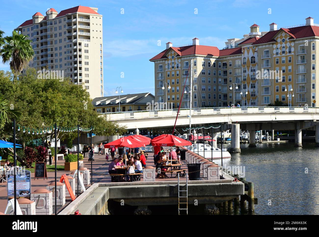 Promenade at the River in Downtown Tampa, Florida Stock Photo - Alamy
