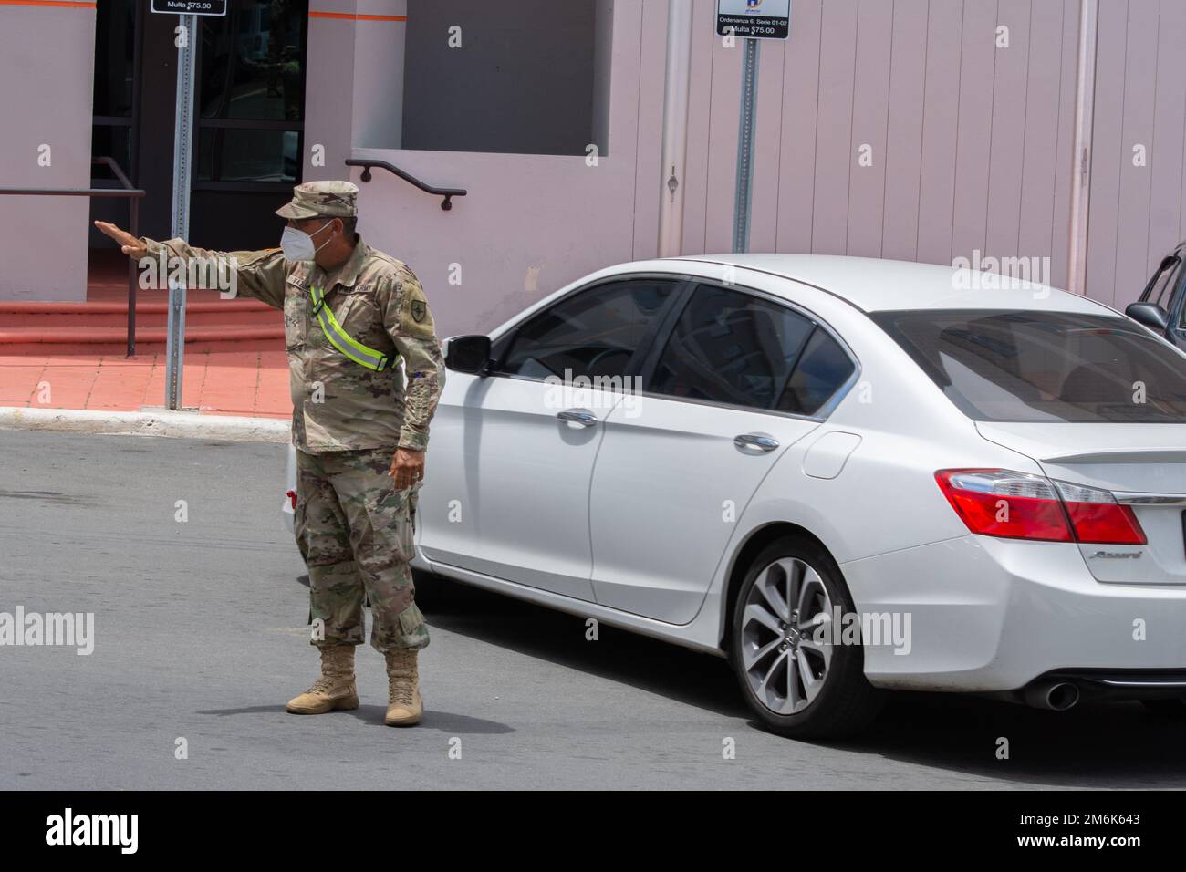 Cpl. Raymond Vázquez of the Puerto Rico State Guard, takes control of ...