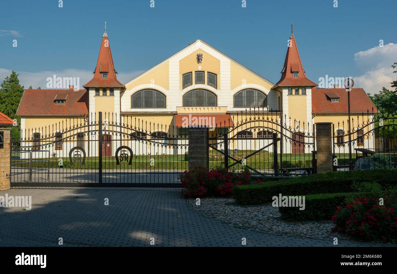 The National Stud Farm in Topolcianky. Slovakia. The centre is known as ...