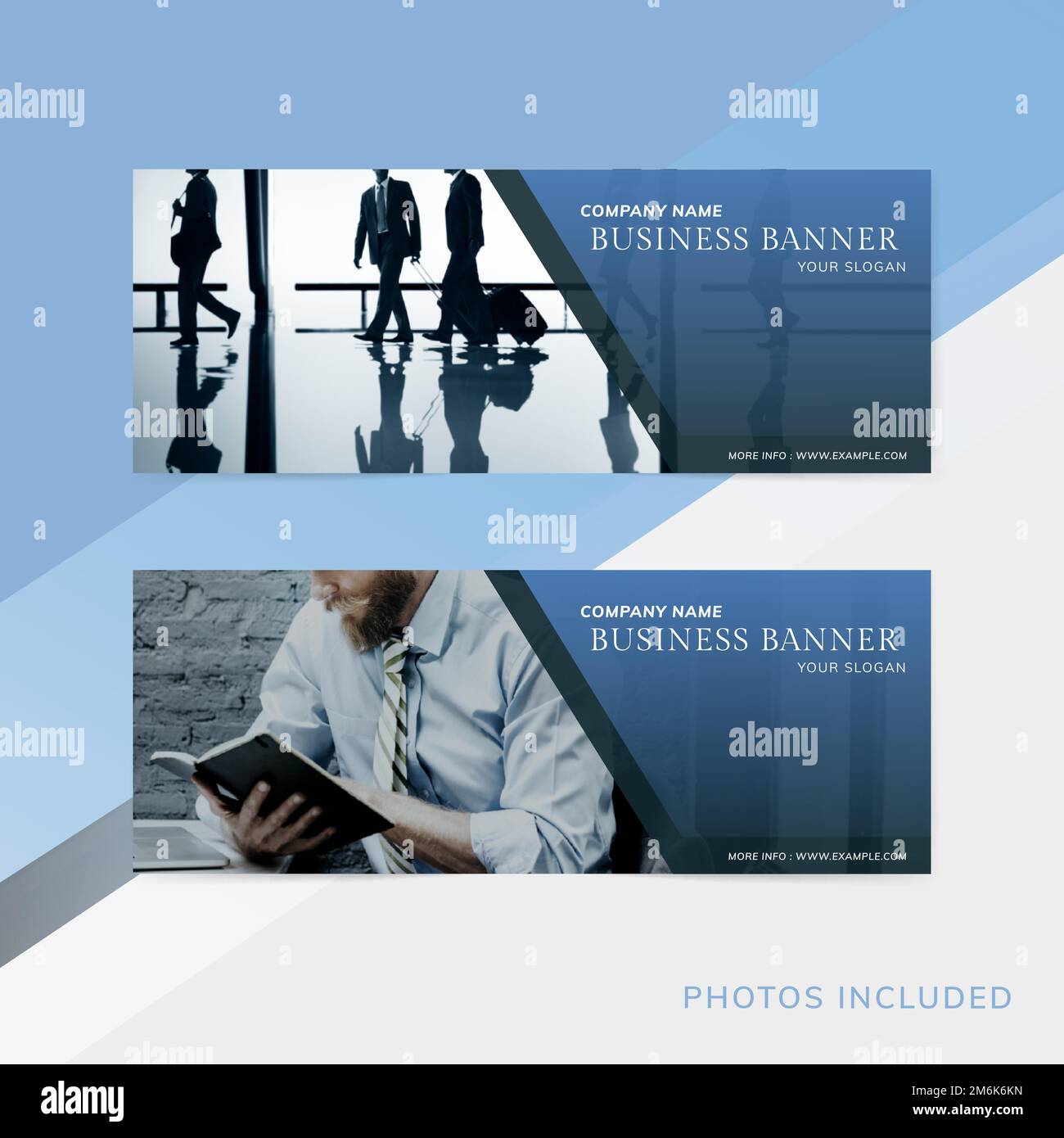 Company name business banner set vector Stock Vector Image & Art - Alamy