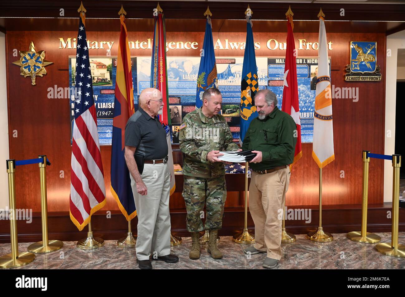 Left to right, John “Dusty” Whitside Samouce of Tucson, Ariz.; Maj. Gen ...