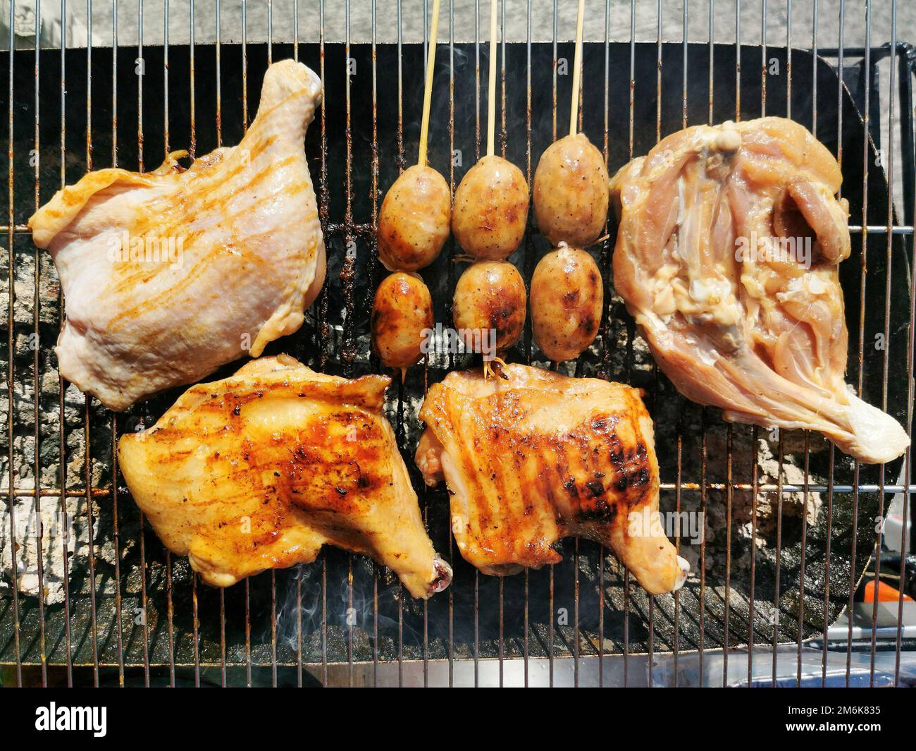 Gai yang also known as kai ping or gai ping is a Thai style grilled ...