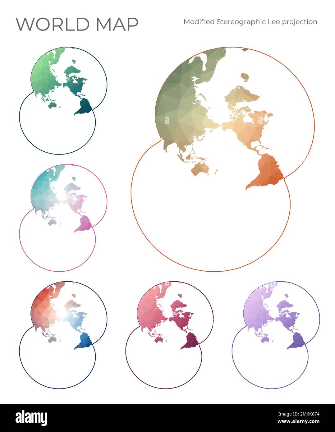 Stereographic Projection Map