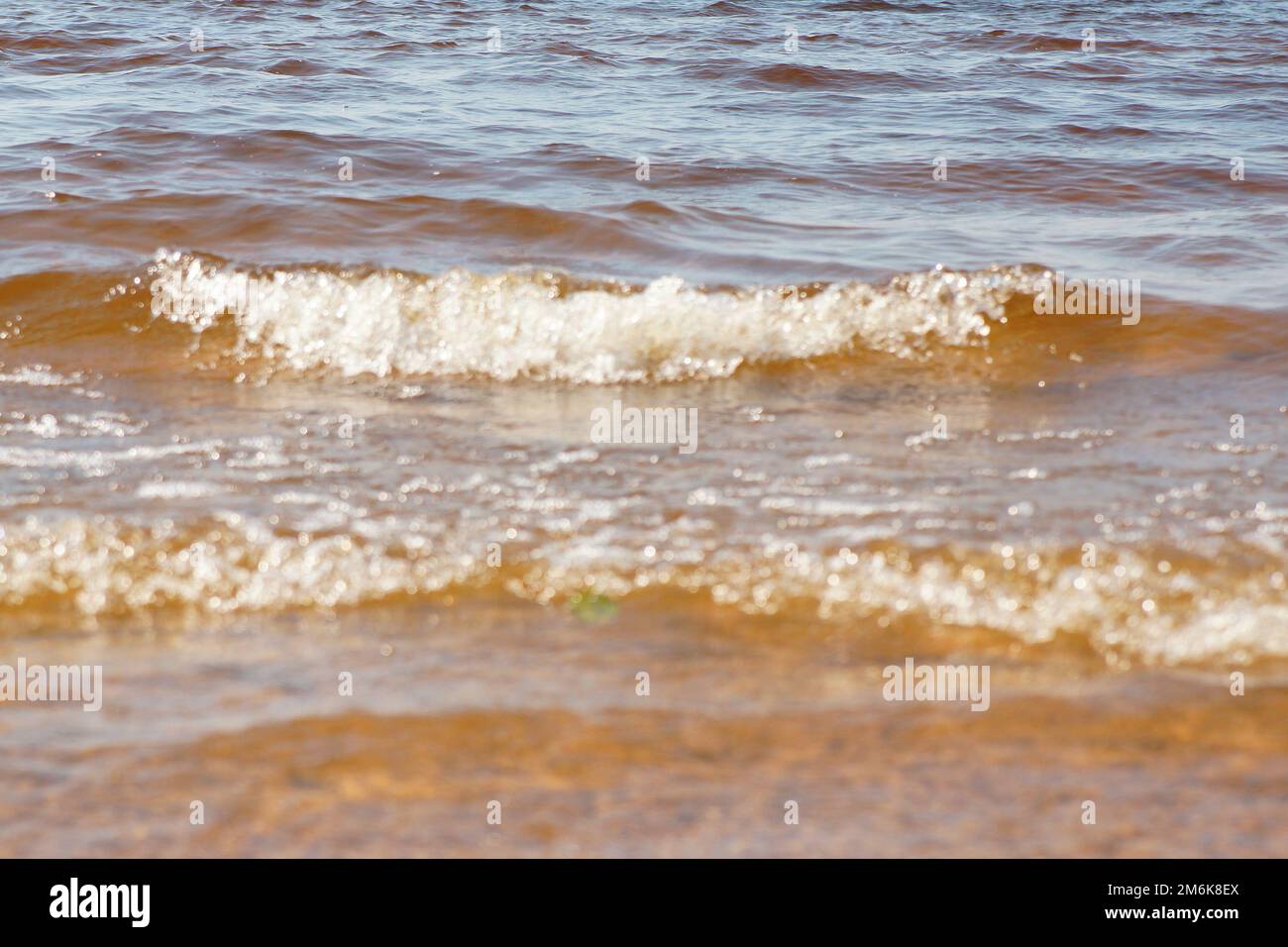 Wave sea beach on top view Stock Photo - Alamy