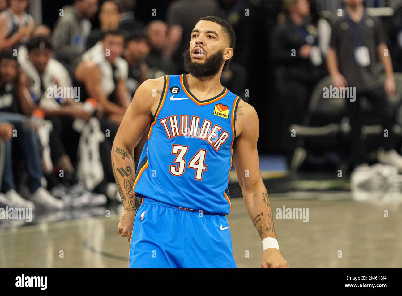 Orlando, Florida, USA, January 4, 2023, Oklahoma Thunder forward ...