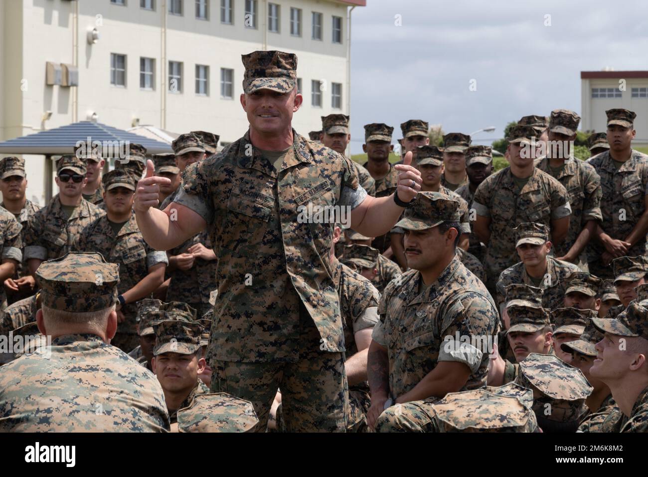 U.S. Marine Corps Sgt. Maj. Roland R. McGinnis, sergeant major of ...