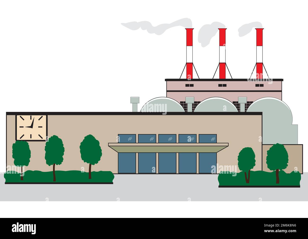 Industrial factory landscape Cut Out Stock Images & Pictures - Alamy