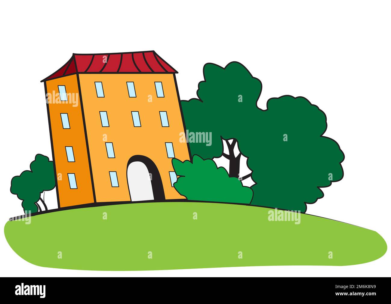 Windows modern house Cut Out Stock Images & Pictures - Alamy