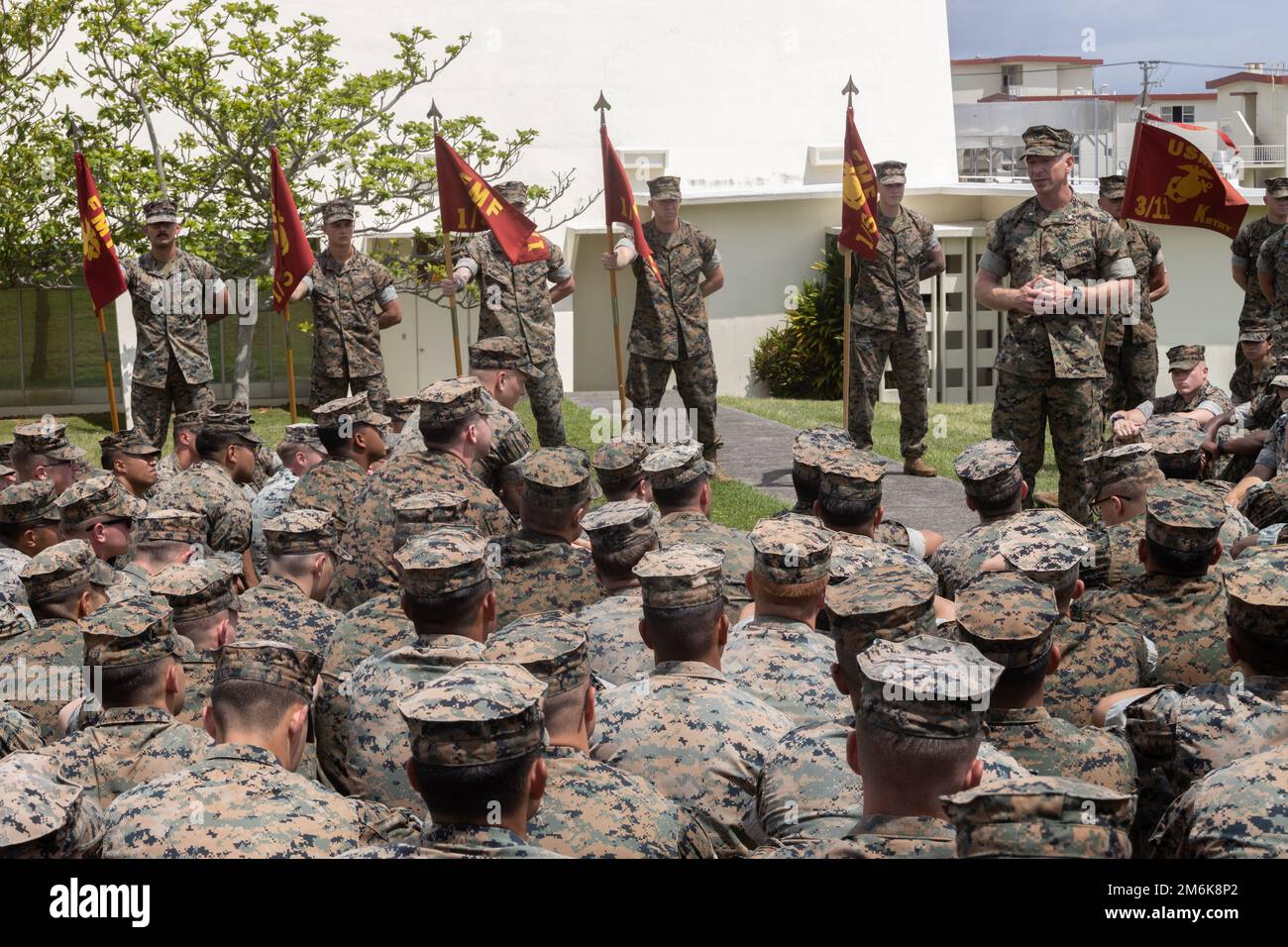 U.S. Marine Corps Lt. Col. Andrew Terrell, commanding officer of ...