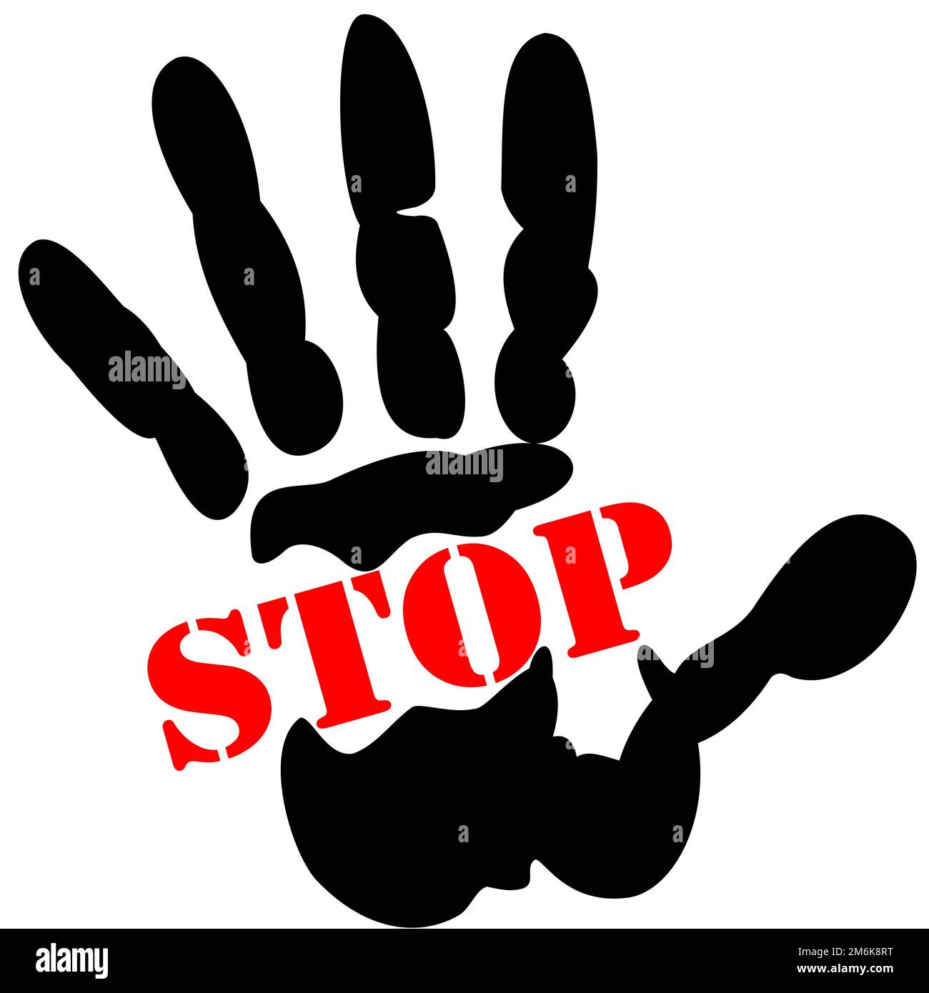 Stop sign silhouette hi-res stock photography and images - Alamy