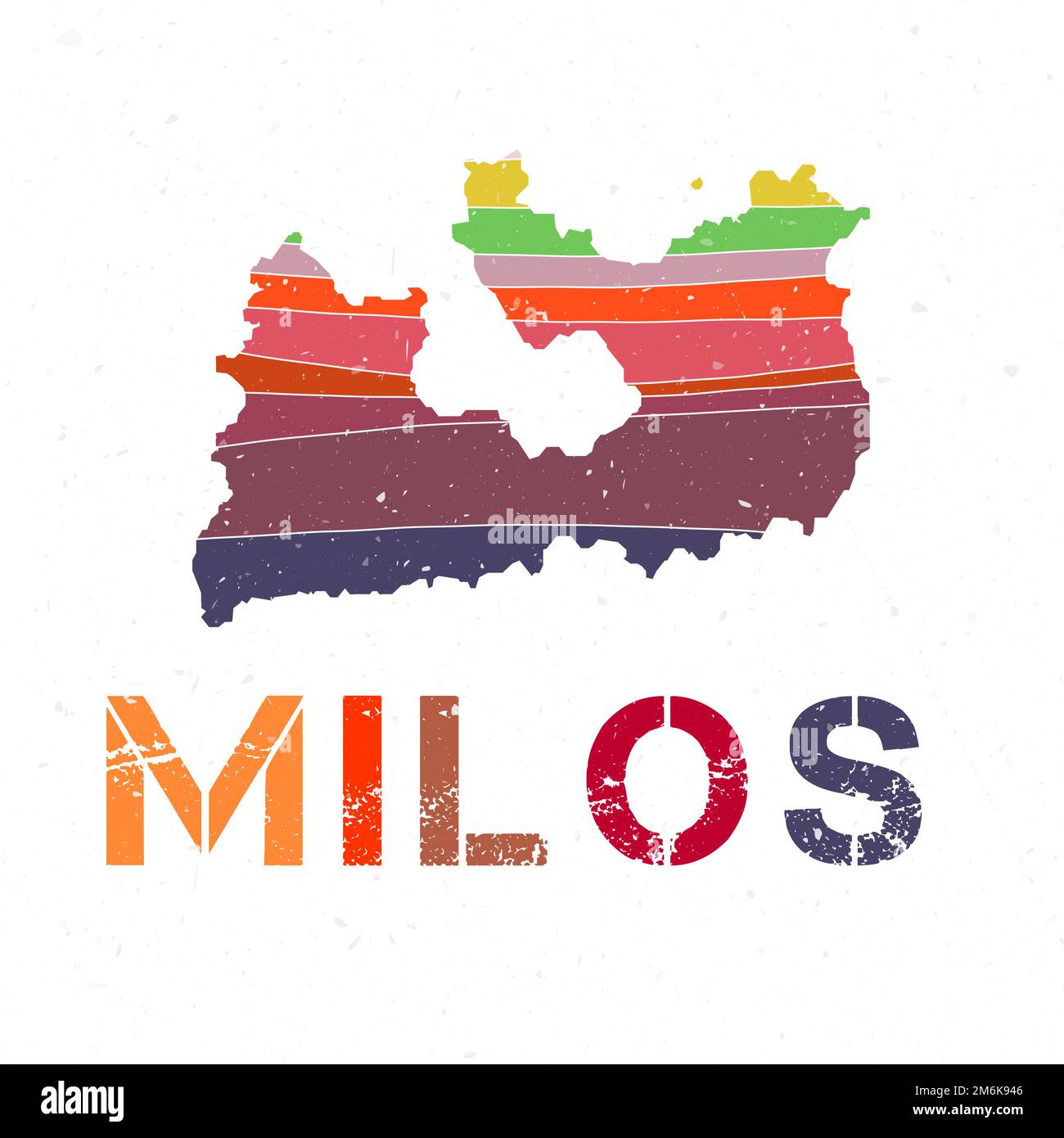 Milos map hi-res stock photography and images - Alamy