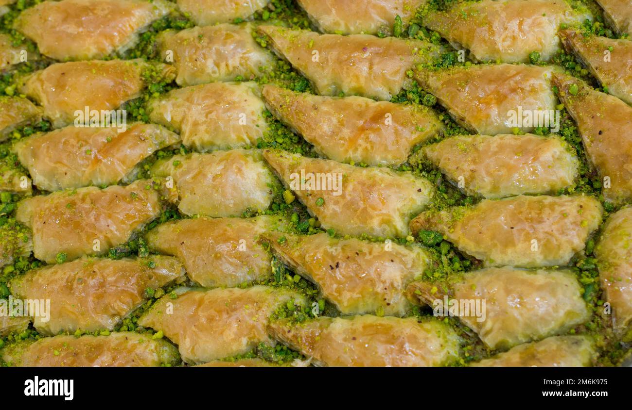 Turkish traditional national tasty desserts Baklava Stock Photo - Alamy