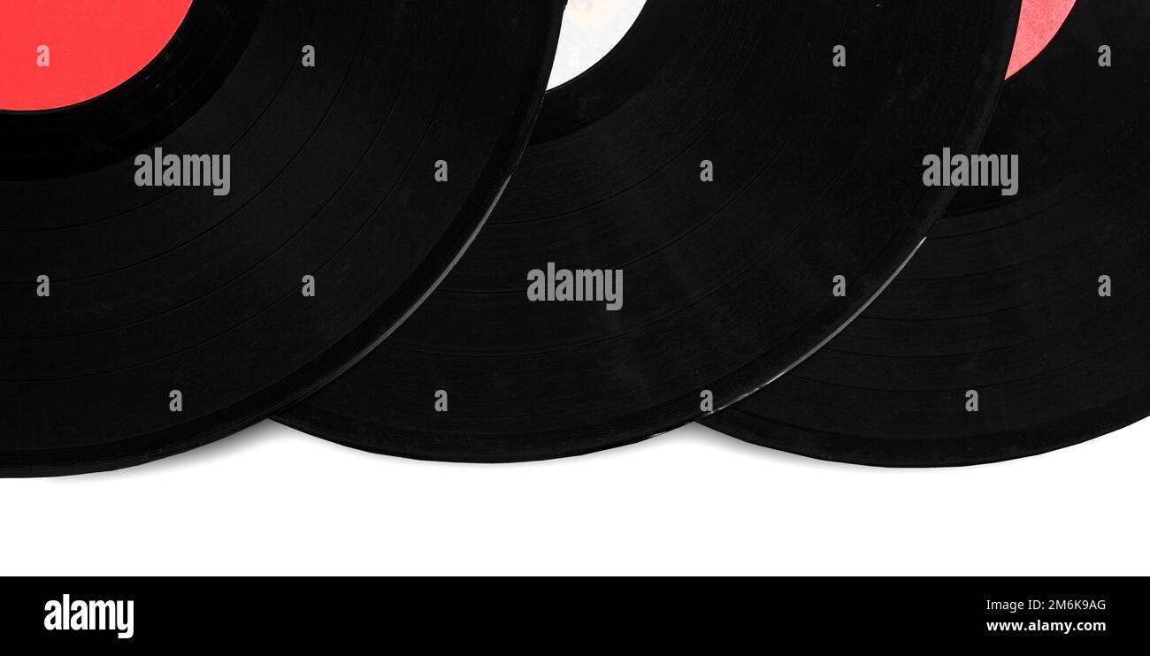 Three gramophone records Stock Photo - Alamy
