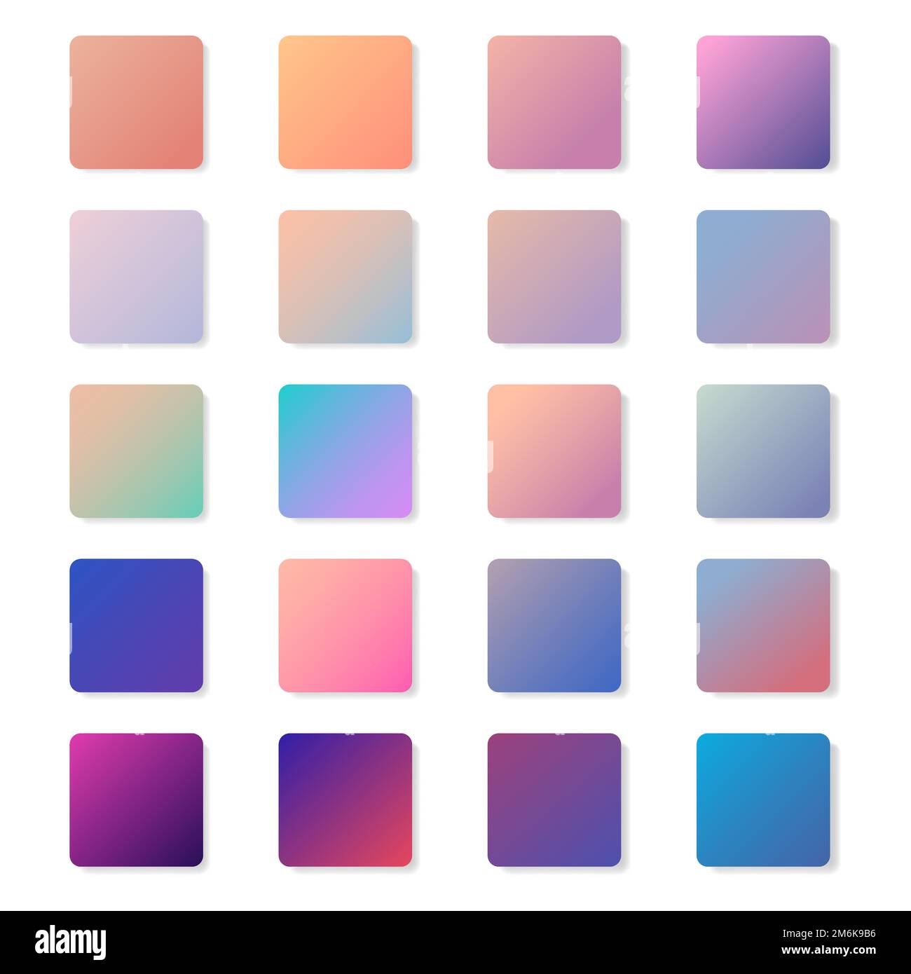 Colorful gradient background vector set Stock Vector Image & Art - Alamy