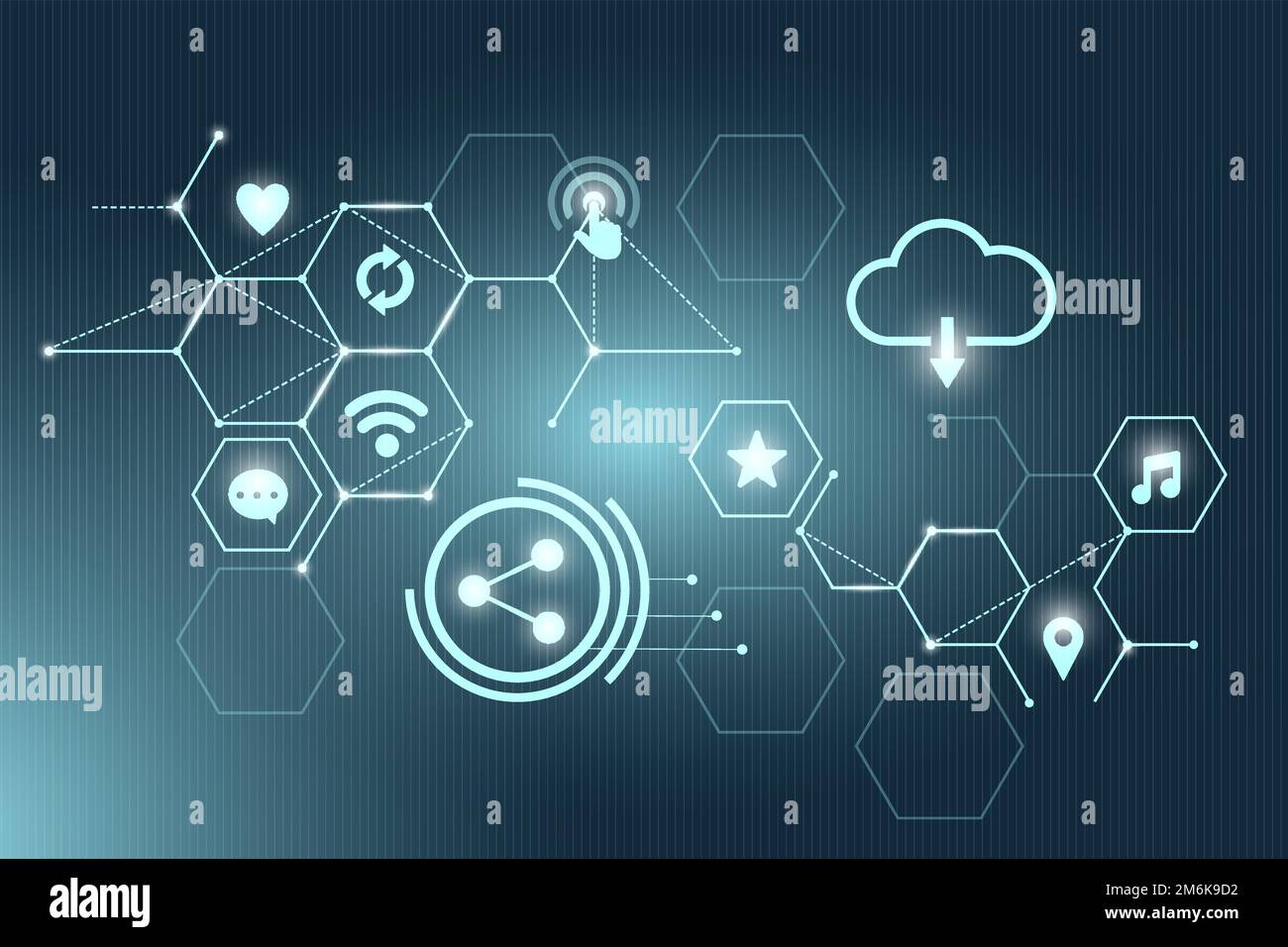 Blue social network technology icons background vector Stock Vector ... Blue social network technology icons background vector Stock Vector ...