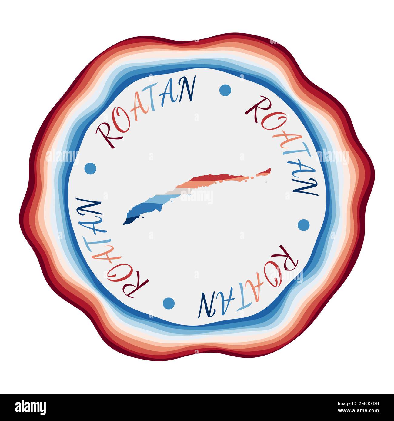 Island roatan map hi-res stock photography and images - Alamy