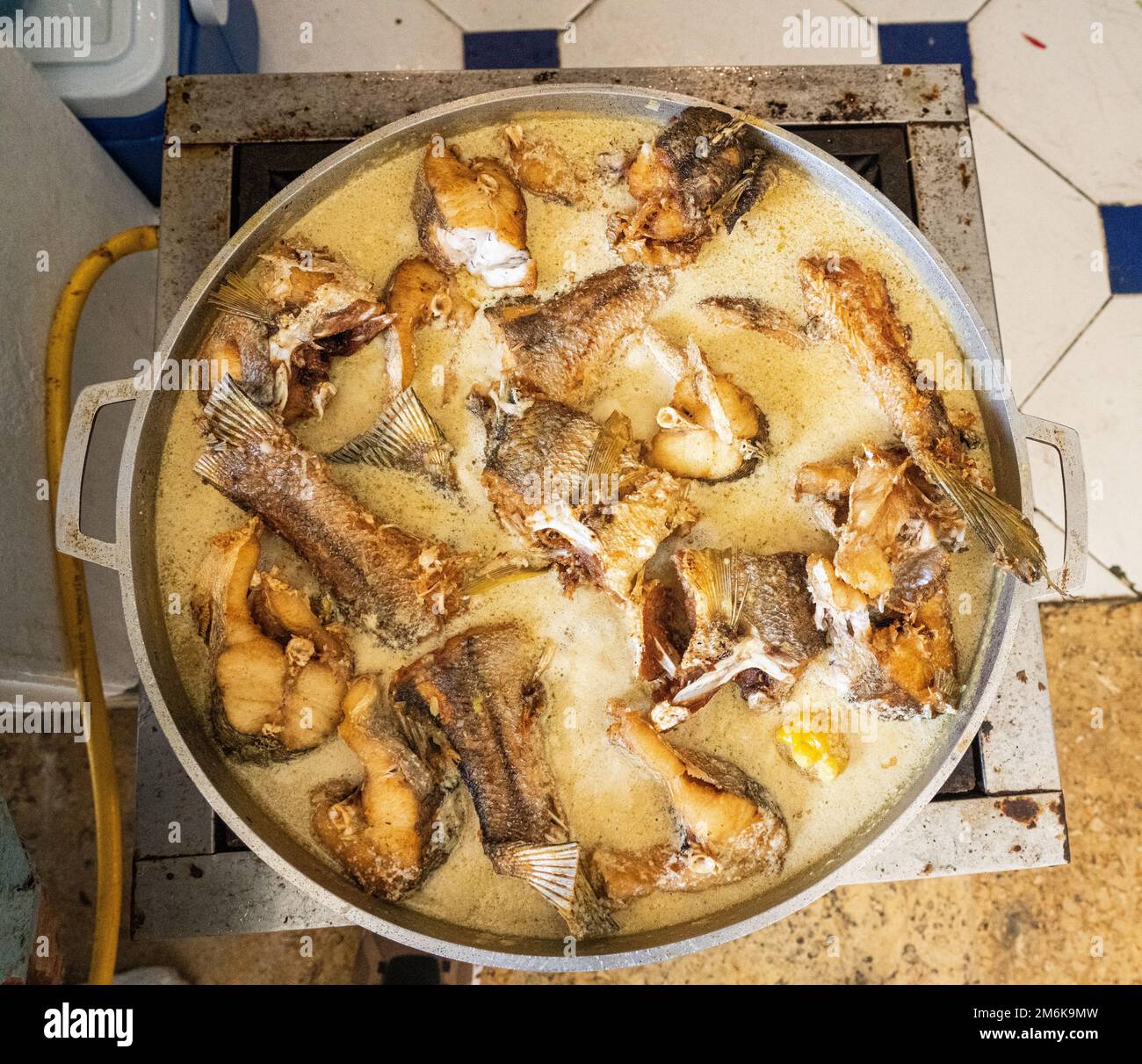 Traditional columbian dish of fish is beautiful and very tasty ...