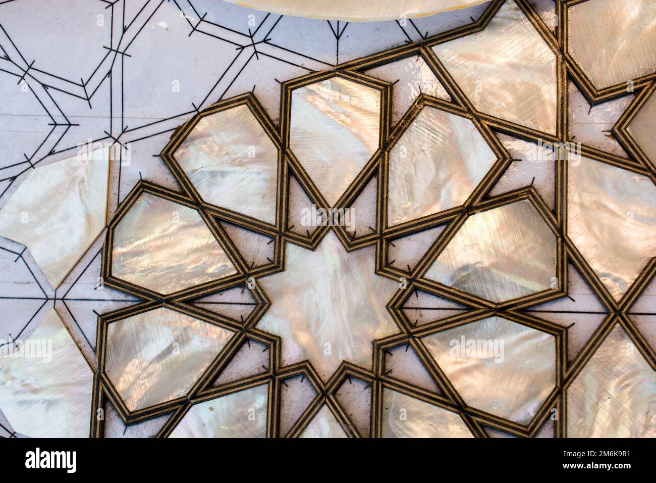 Example of Mother of Pearl inlays Stock Photo - Alamy
