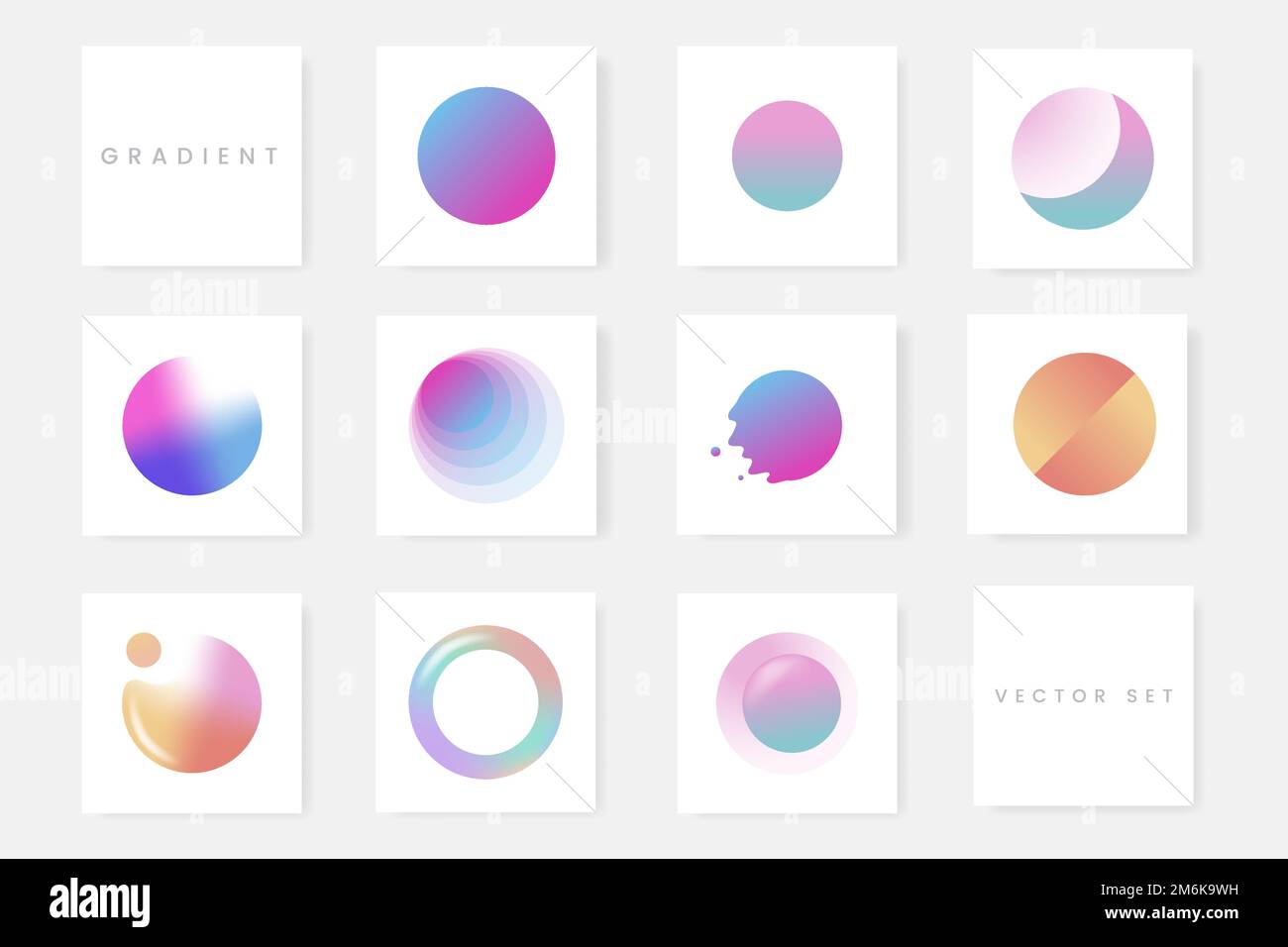 Gradient color moon on Stock Vector Images - Alamy