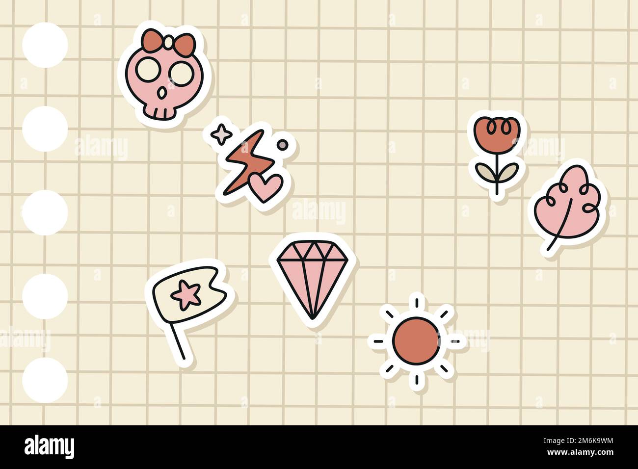 Planner sticker graphic Stock Vector Images - Alamy