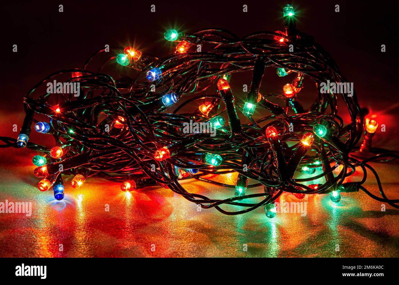Garland colored lights hi-res stock photography and images - Alamy