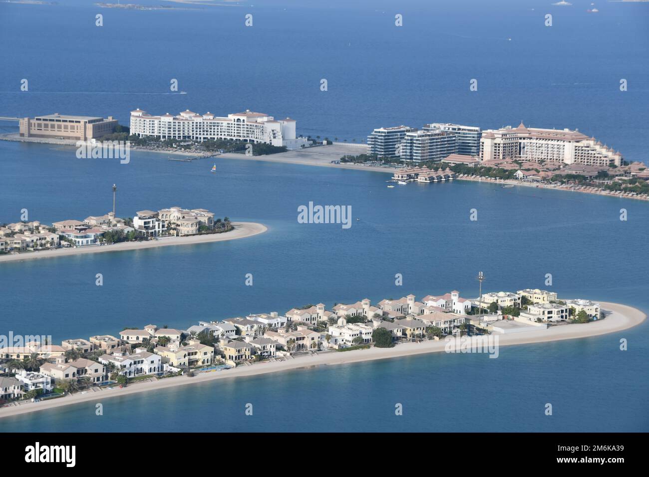 The view of Palm Jumeirah from the observation deck at Palm Tower (St ...