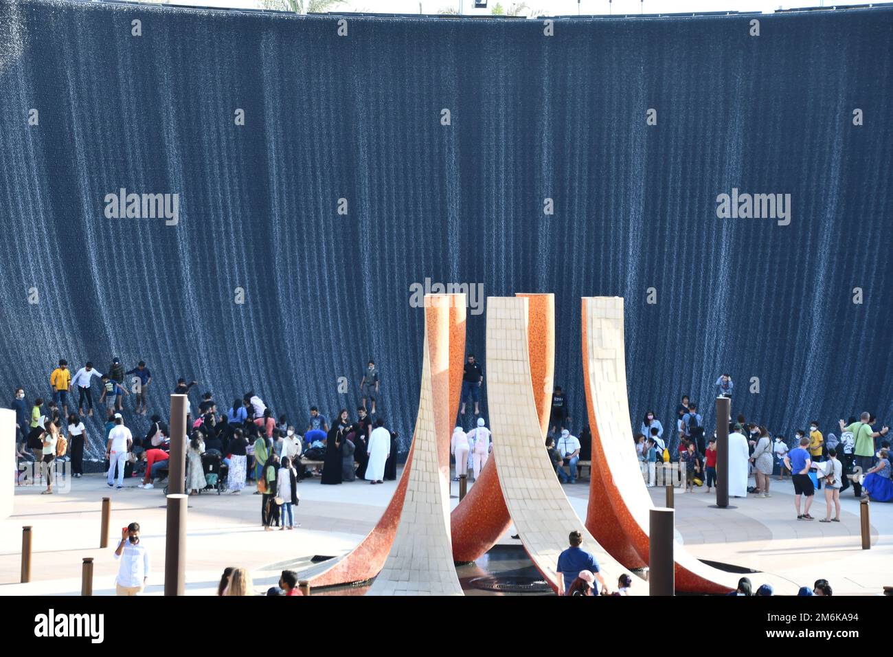 Surreal Water Feature at Expo 2020 in Dubai, UAE Stock Photo - Alamy
