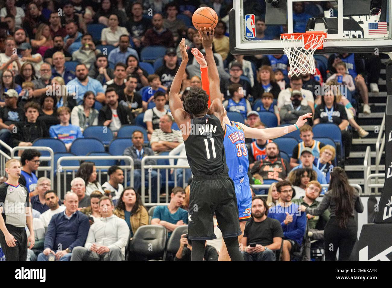 Orlando, Florida, USA, January 4, 2023, Orlando Magic center Mo Bamba ...