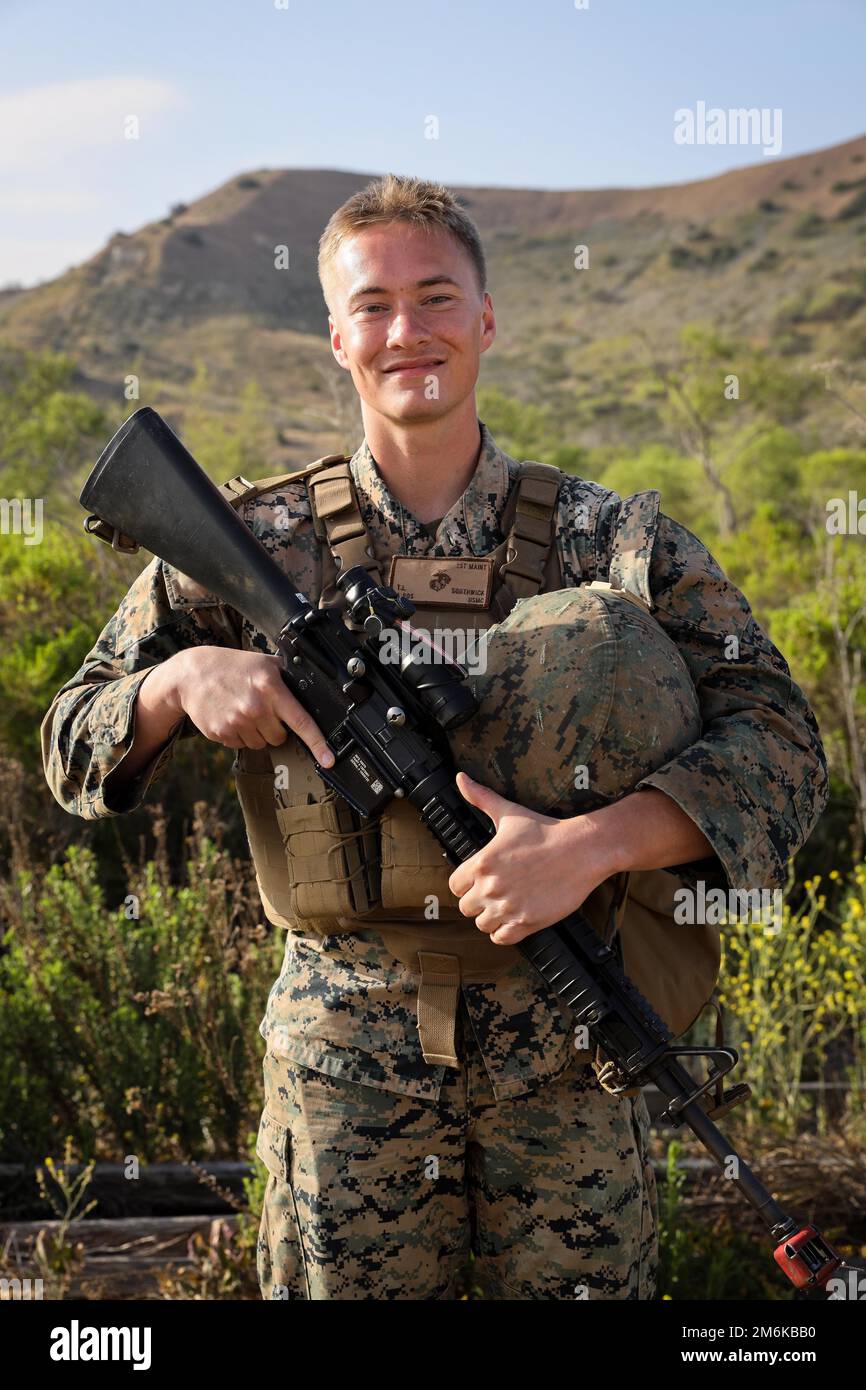 U.S. Marine Corps Lance Cpl. Tanner Southwick, a motor vehicle operator ...