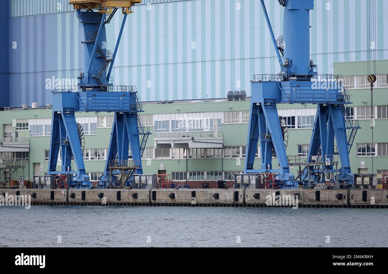 Load crane at a port Stock Photo - Alamy