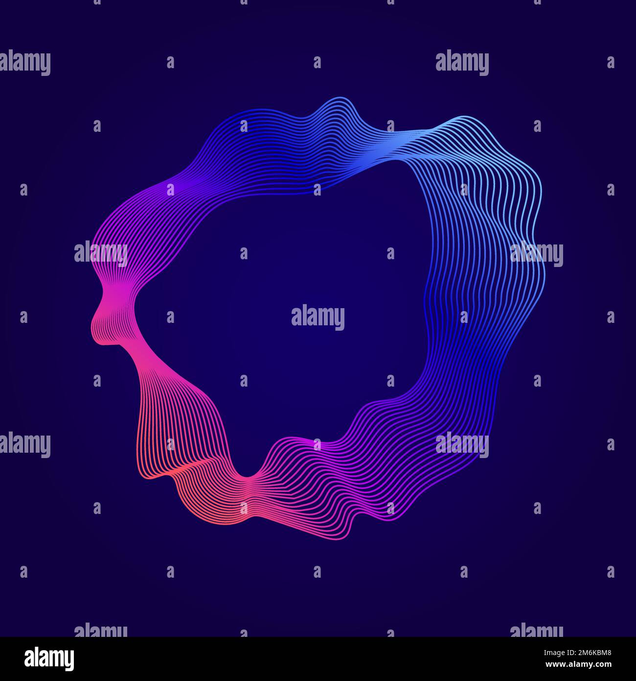 Pink and blue abstract map contour lines banner Stock Vector Image ...